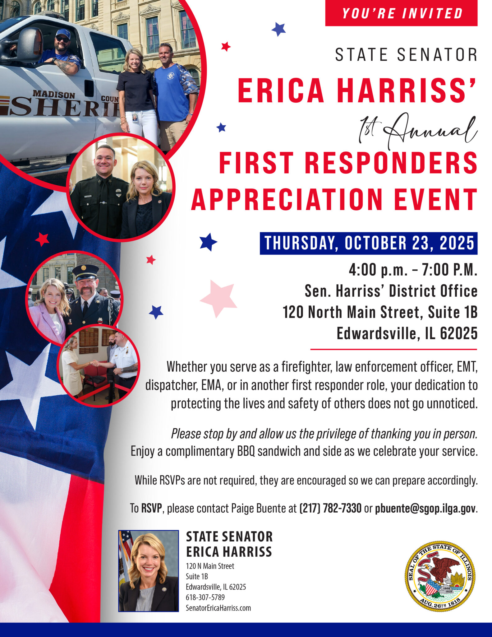 State Senator Erica Harriss to Celebrate Local Heroes at First Annual ...